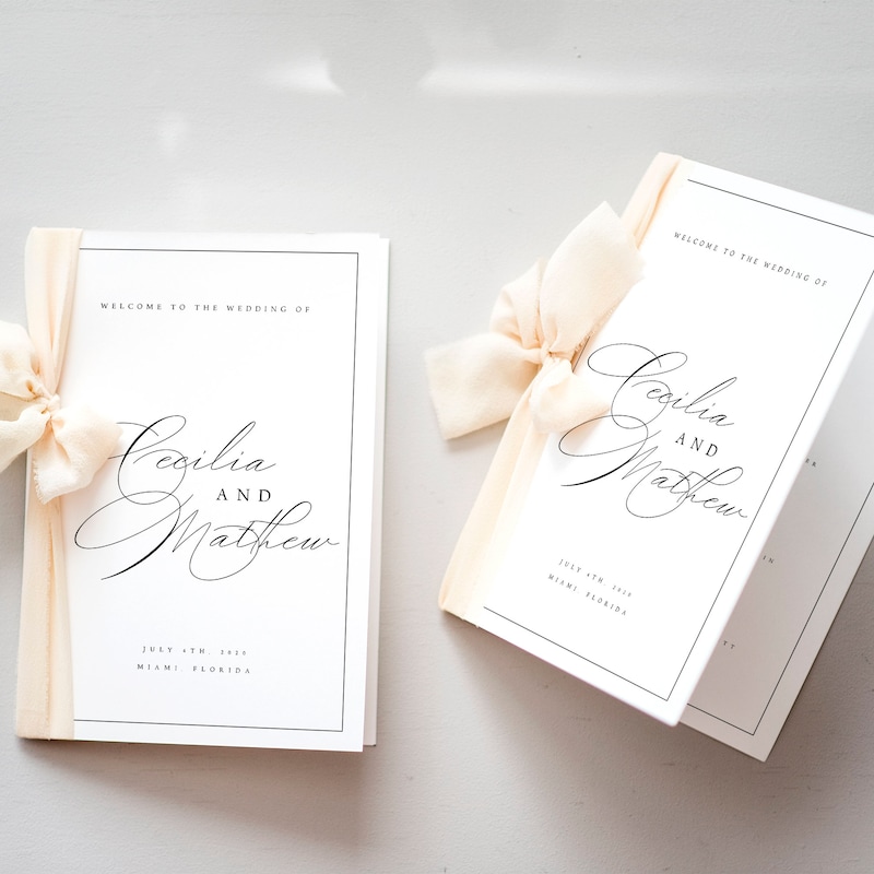 Folded Program - Etsy