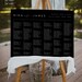 Black Seating Chart Template Modern Editable Instant Download - Etsy