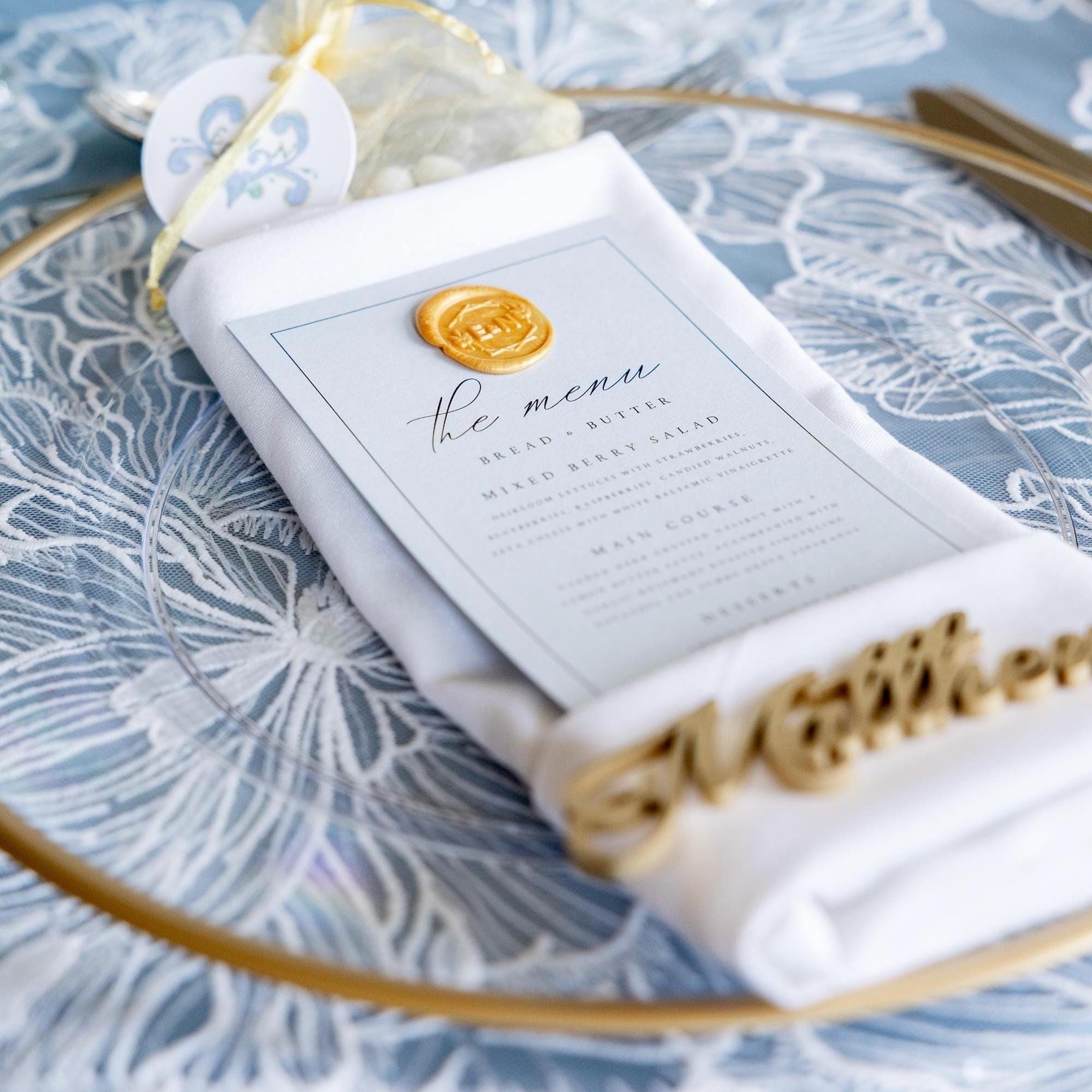 Printed Wedding Menus, Elegant Calligraphy, Textured Paper, DIANE - Etsy