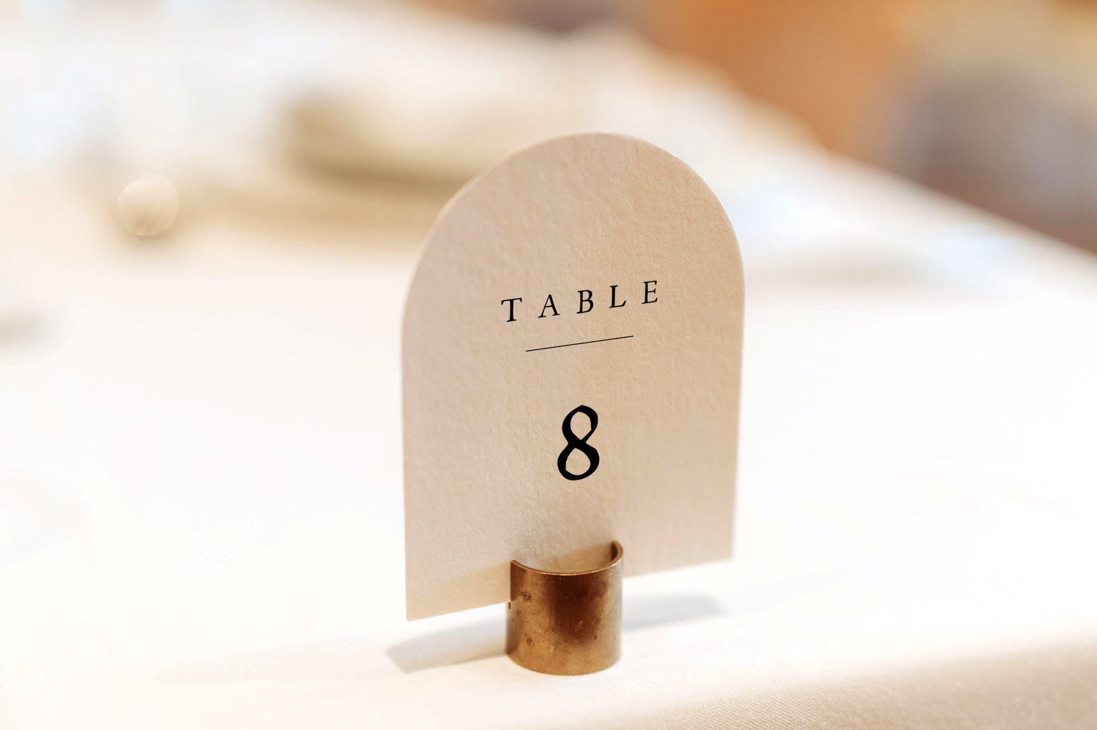 ARCHED Wedding Table Number Template Printable Minimalist - Etsy