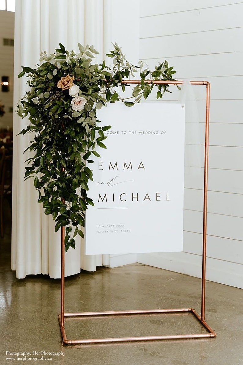 Minimalist Wedding Welcome Sign Welcome Wedding Sign Script - Etsy