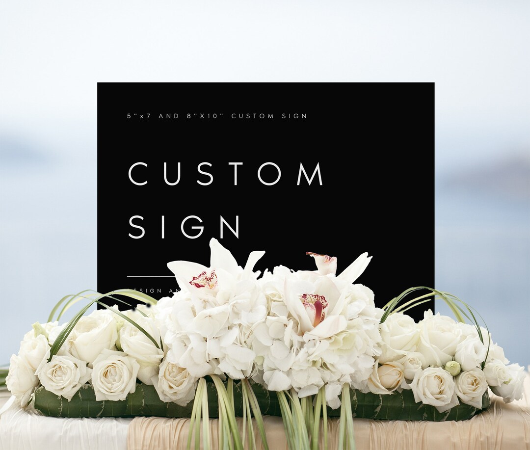 Printable Custom Sign Template, Modern Wedding Sign Printable, Editable ...