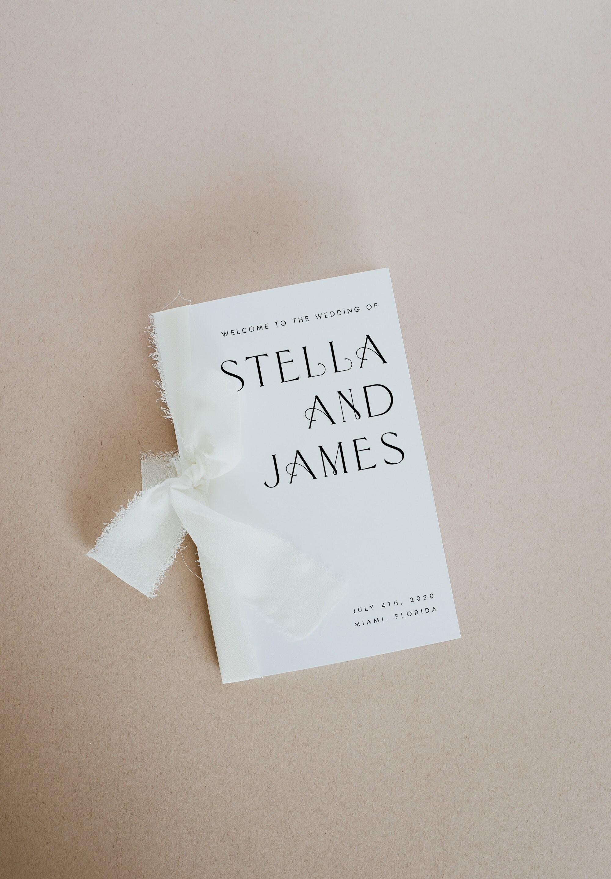 Foldable Wedding Program Template Printable Wedding Program | Etsy