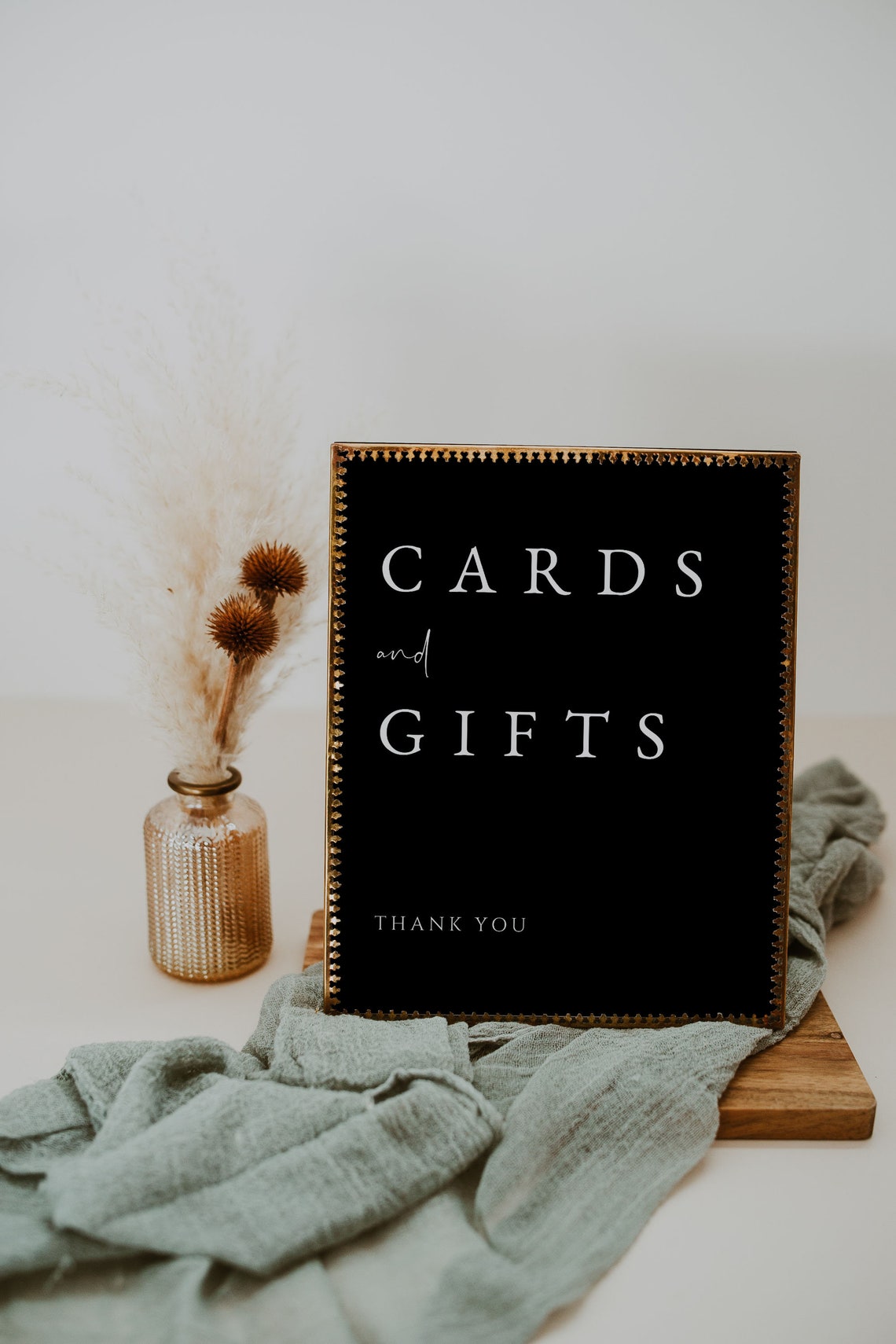 Black Cards and Gifts Sign Cards and Gifts Sign Printable - Etsy
