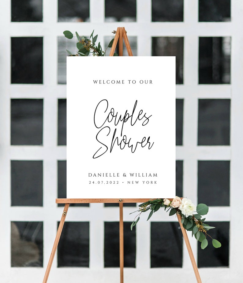 Couples Shower Welcome Signs Digital Download Wedding Shower | Etsy