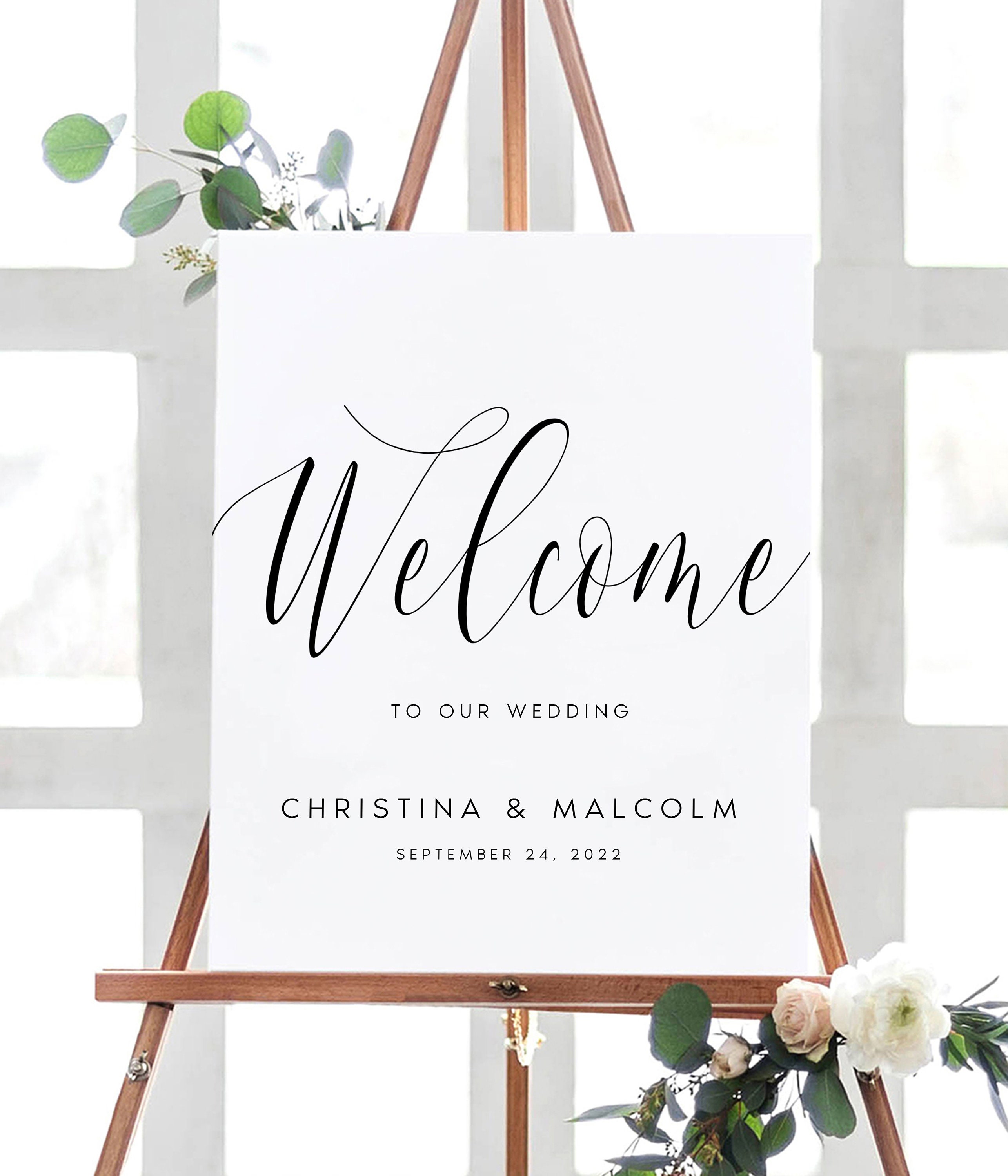 Ceremony Sign Reception Sign Printable Modern and Minimal - Etsy UK