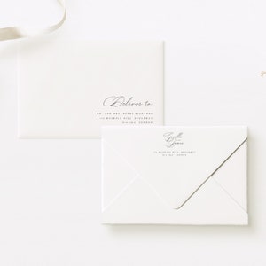 A7 Envelope Addressing, Wedding Address Template for 5x7 Invitations ...