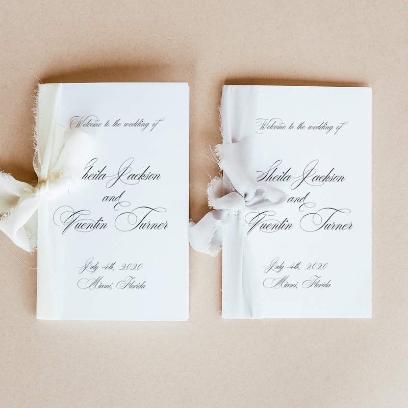 Folded Program - Etsy