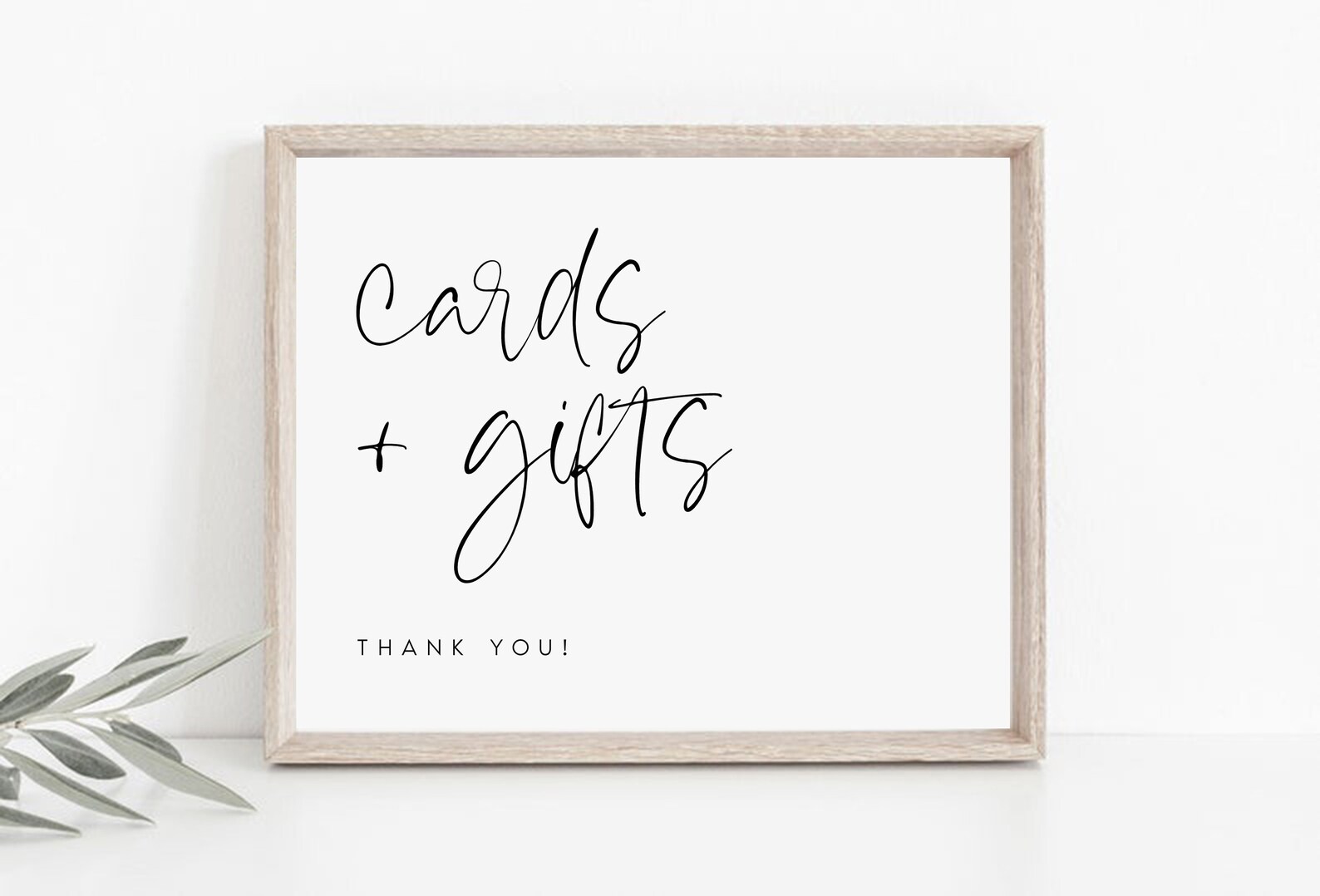 Script Cards and Gifts Sign Template Modern Cards and Gifts - Etsy