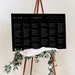 Black Seating Chart Template Modern Editable Instant Download - Etsy