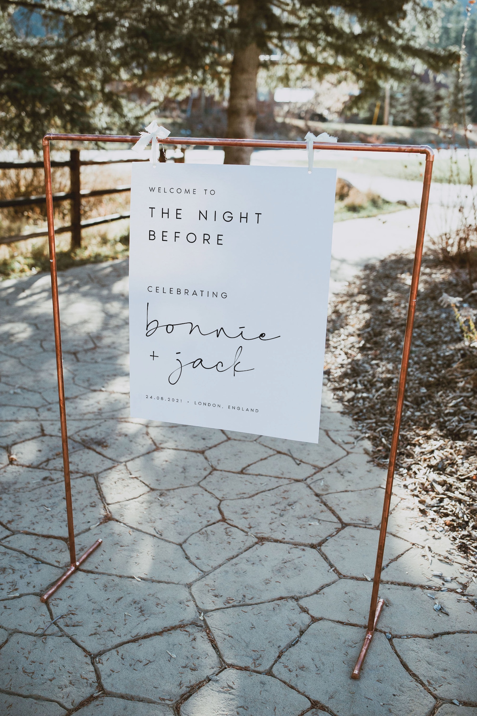 Rehearsal Dinner Sign, Rehearsal Dinner Welcome Sign, the Night Before ...