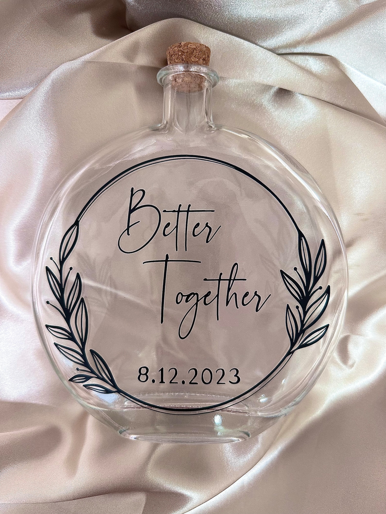 Floral Round Sand Set Sand Ceremony Set Personalizedunity ...