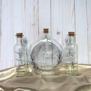 Floral Round Sand Set| Sand Ceremony Set | Personalized|unity Set ...