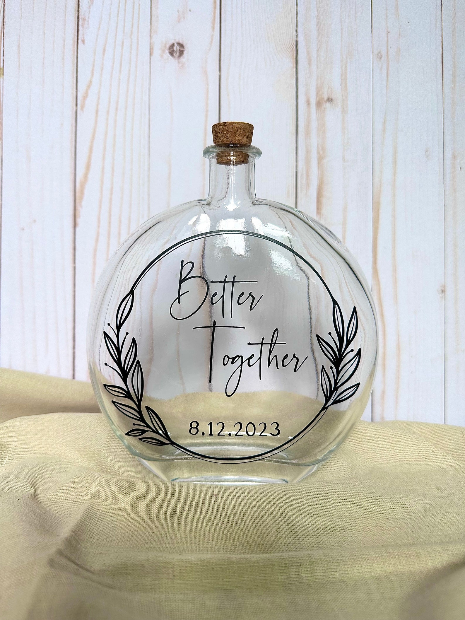 Floral Round Sand Set Sand Ceremony Set Personalizedunity ...