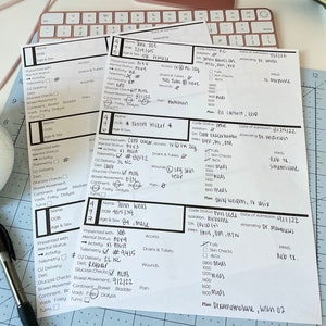 Medical Surgical/telemetry Report Sheet|nursing Report Sheet|easy ...