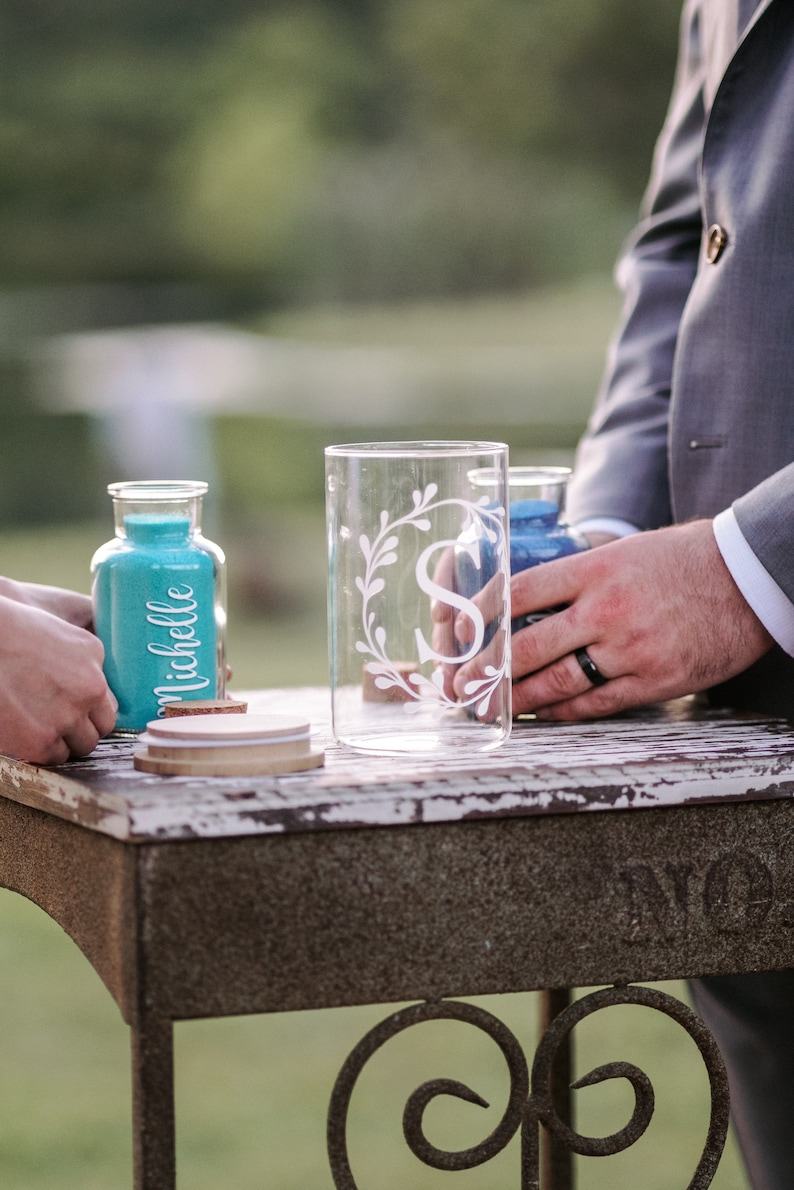 Sand Ceremony Set Personalized Wreath Wedding - Etsy