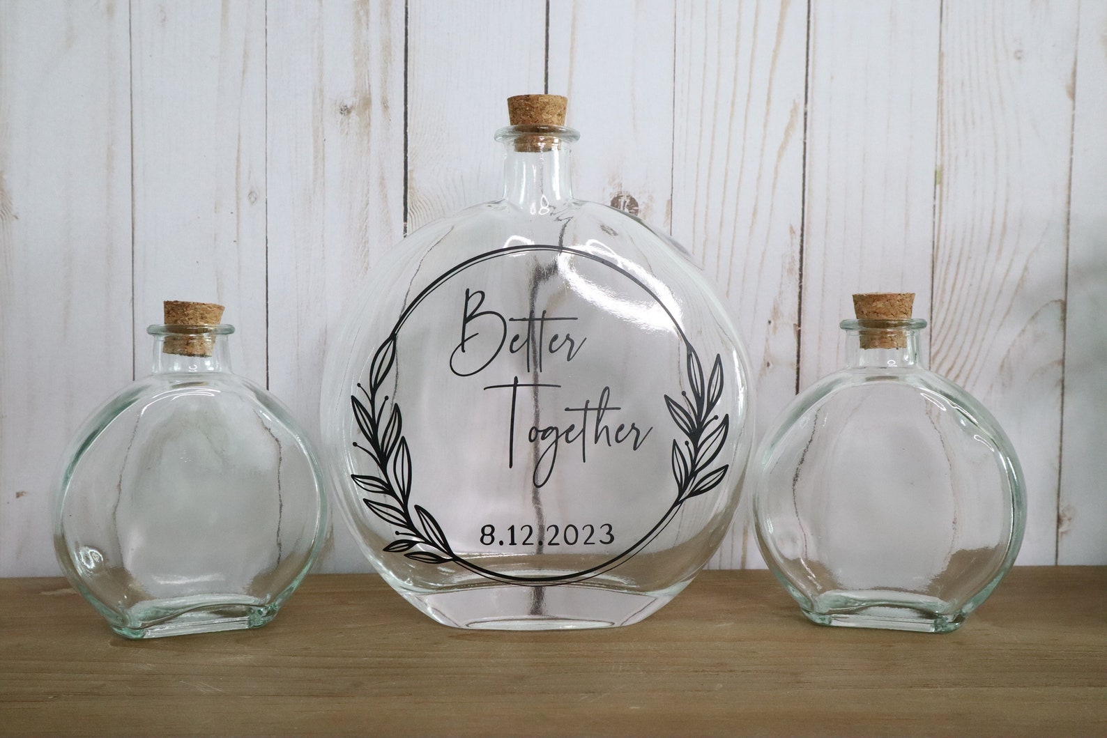 Floral Round Sand Set Sand Ceremony Set Personalizedunity ...