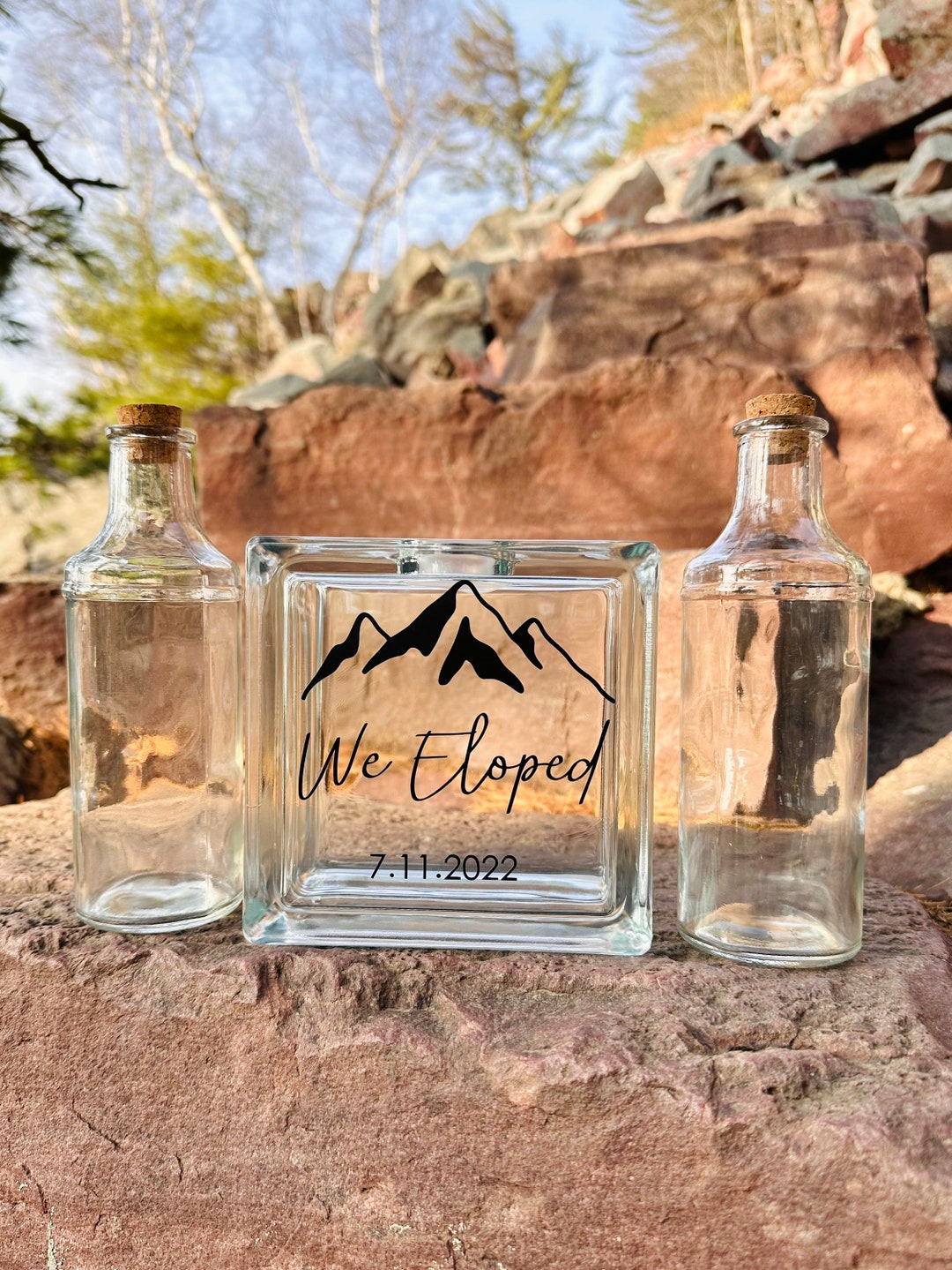 We Eloped Sand Ceremony Set|destination Wedding|unity Set|personalized| Modern Wedding|elopement ...