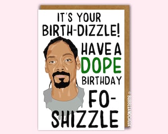 Snoop Dogg Birthday Card | Etsy