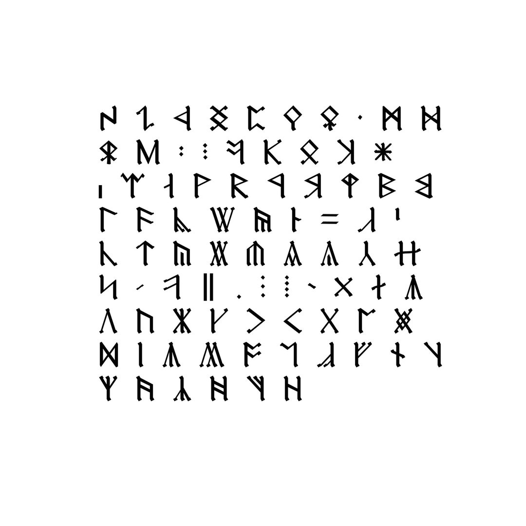 Tolkien Cirth Elven Dwarf Runes 5 Yr Vinyl Decal for Cars - Etsy UK