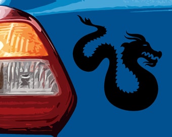 Dragon Car Decal | Etsy UK