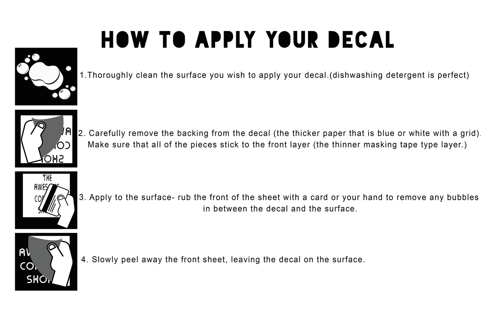 House Number Custom Glass Etch Effect Vinyl Window Sticker | Etsy