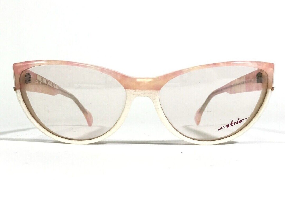 Vintage Atrio Mod. 108-287 Eyeglasses Frames Ivory Pink Cat Eye 58-16 ...