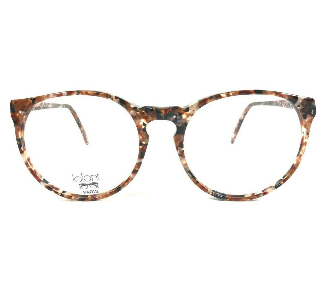 Vintage Jean Lafont Eyeglasses Frames GENIE 219 Clear Brown Confetti 52 ...