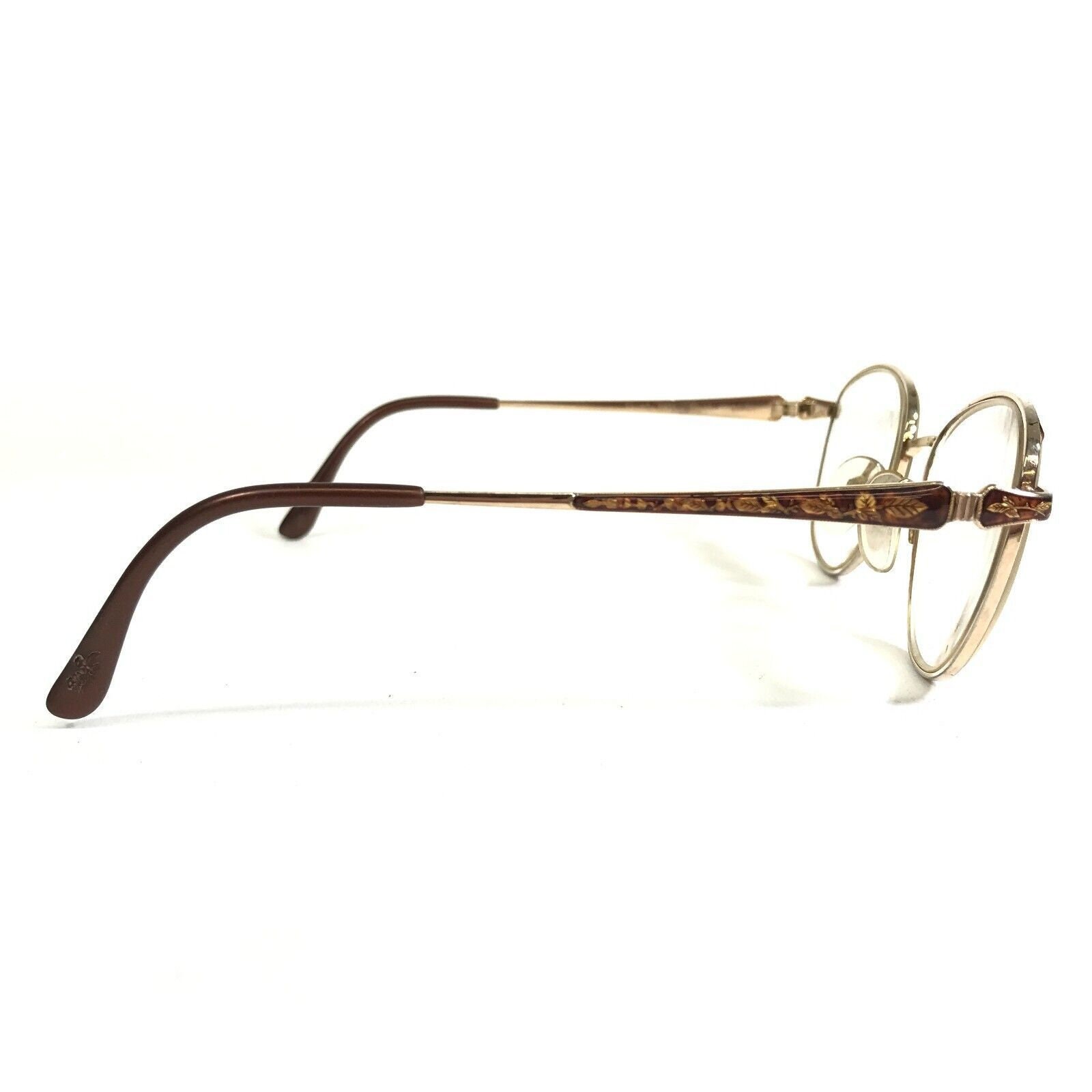 Vintage Laura Ashley Eyeglasses Frames CAROLINE SAHARA Brown Gold 51-17 ...