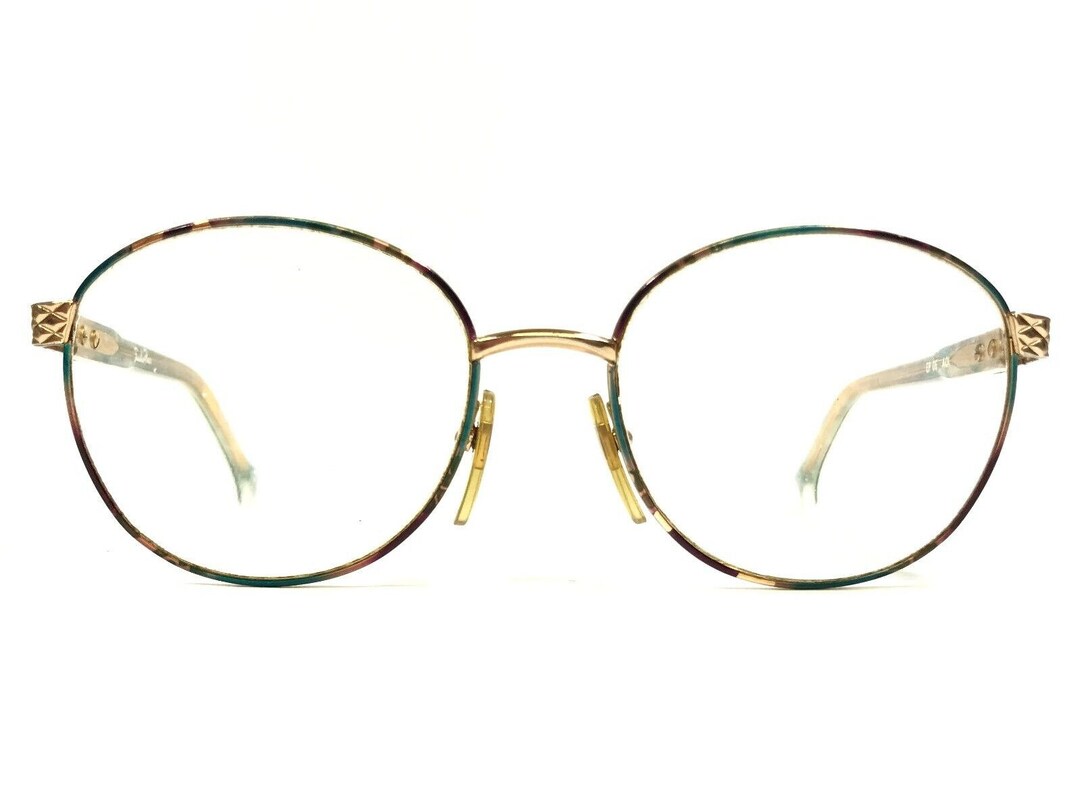 Vintage Emilio Pucci Eyeglasses Frames EP 05 A0I Purple Blue Gold 52-17 ...