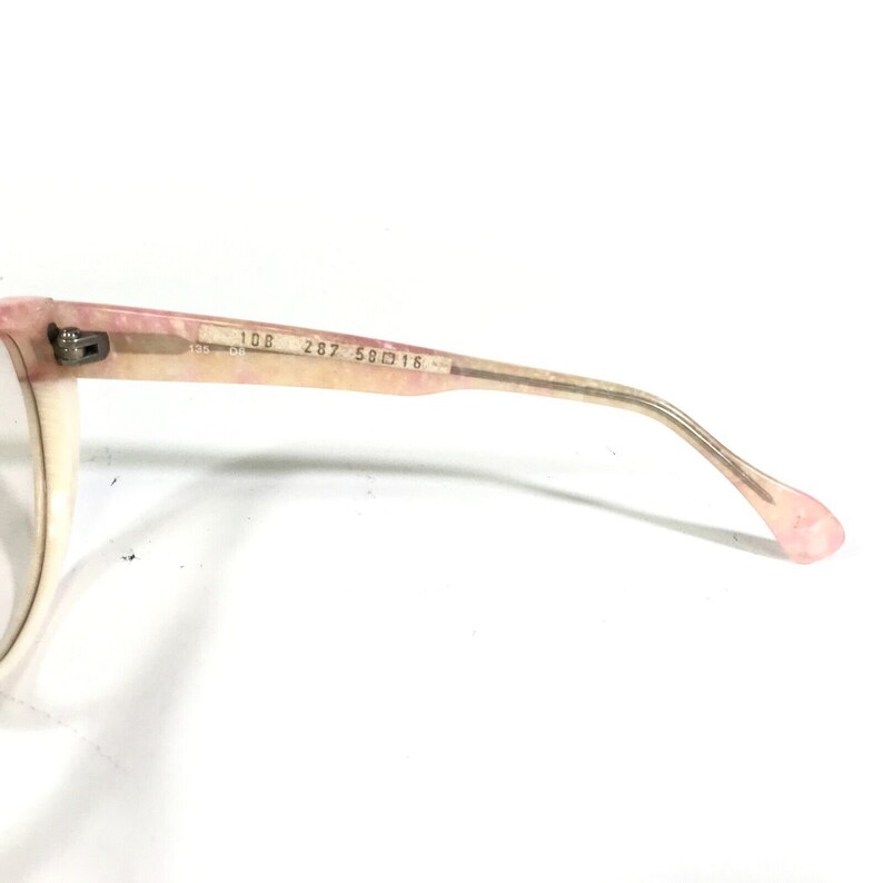 Vintage Atrio Mod. 108-287 Eyeglasses Frames Ivory Pink Cat Eye 58-16 ...