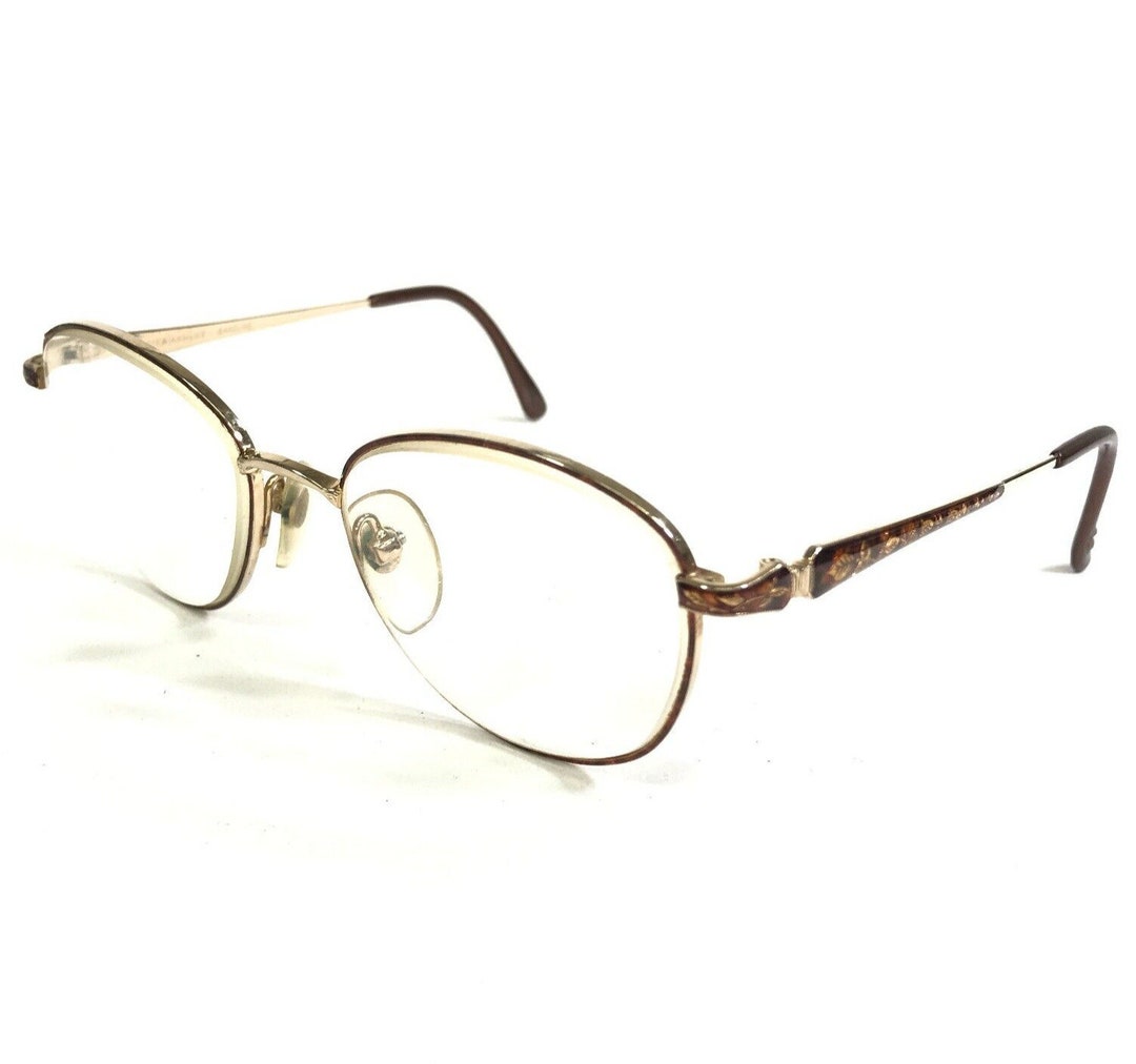 Vintage Laura Ashley Eyeglasses Frames CAROLINE SAHARA Brown Gold 51-17 ...