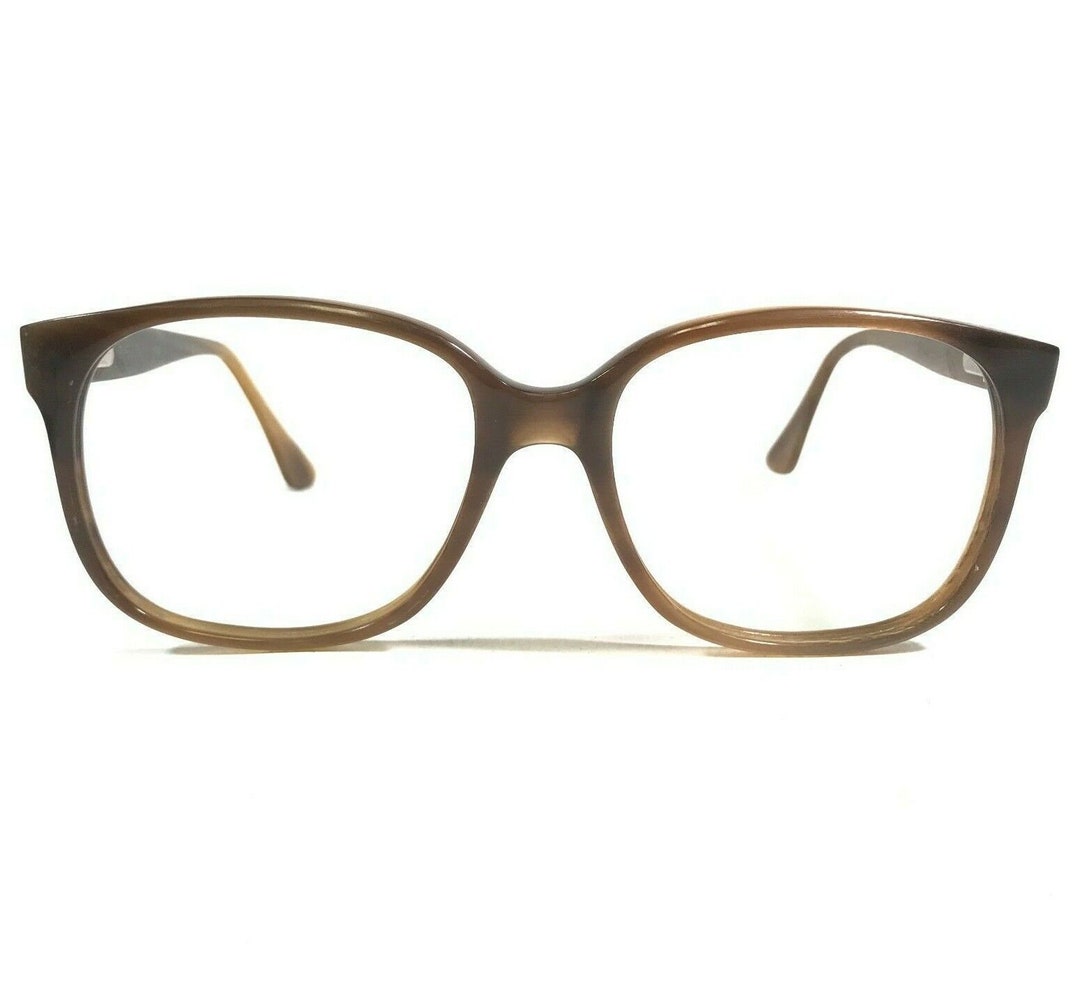 Vintage Buffalo Horn Eyeglasses Frames Brown Tortoise Square 148 53-18 ...