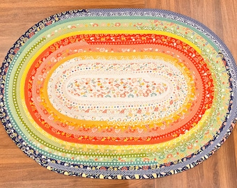 Jelly Roll Rug Beige Patterns - Etsy