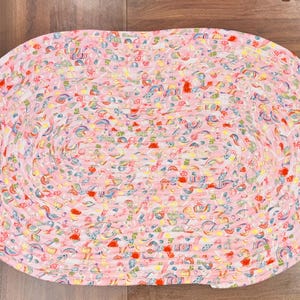 Custom Handmade Jelly Roll Rug – Oval Quilted Rug, Personalized Colors ...