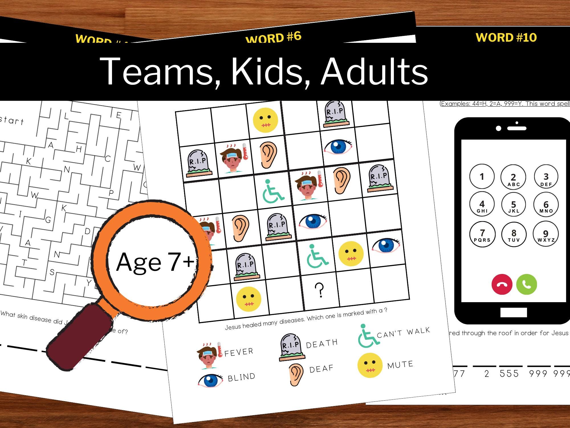 Jesus' Miracles Escape Room: Printable Bible Game, Family Activity ...
