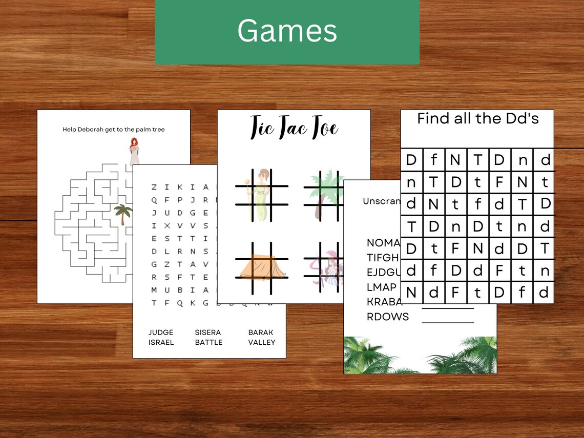 Deborah Activity Pack | Women of the Bible Activity | Deborah Unit ...