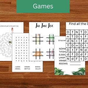 Deborah Activity Pack | Women of the Bible Activity | Deborah Unit ...