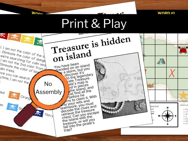 Pirate Escape Room | Birthday Escape Room | Pirate Birthday Party ...