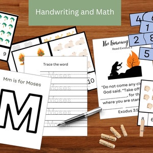 Moses Activity Pack | Moses Unit Study | Bible Activity Pack | Moses ...