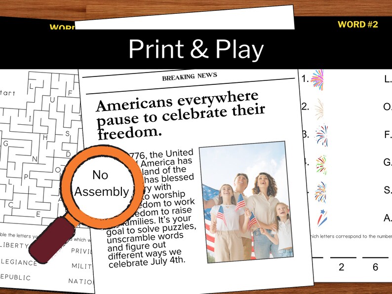 July 4th Escape Room | Bible Escape Game | Christian Escape Room | 4th ...