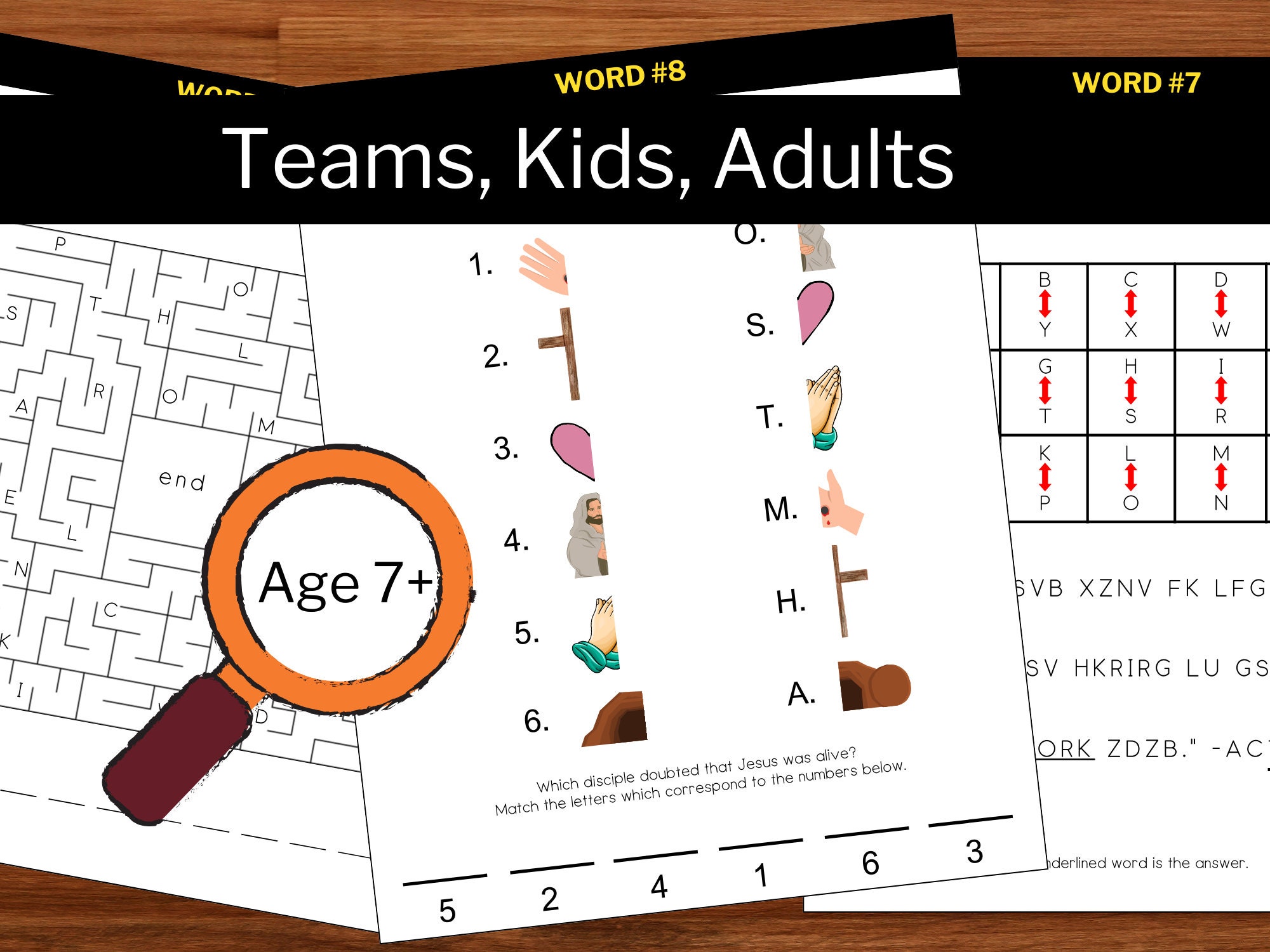 12 Disciples Bible Escape Room: Printable Christian Game (ages 7+) - Etsy