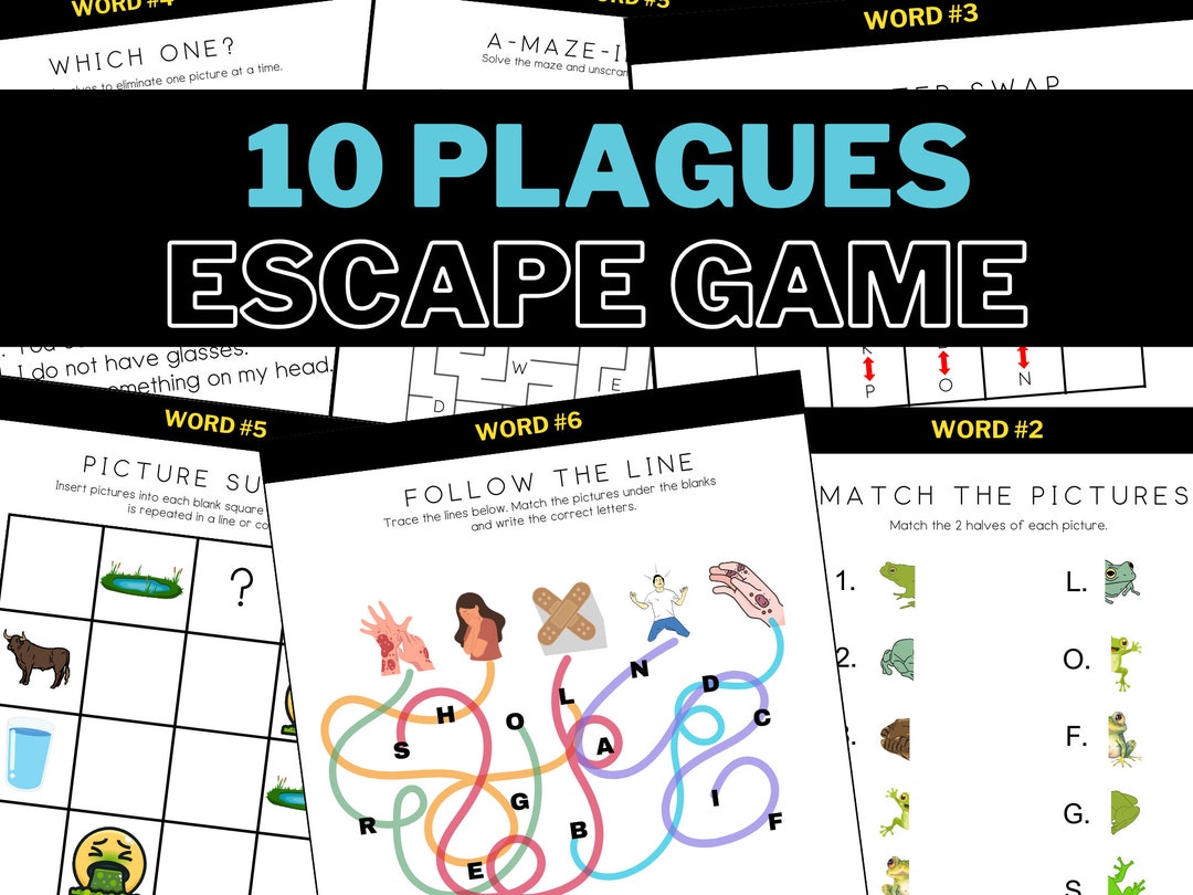 10 Plagues Escape Room | Moses Escape Game | Israelites | Escape Game ...