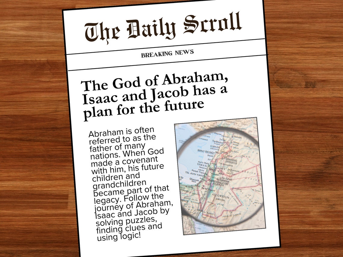 Abraham Escape Room | Isaac Escape Game | Jacob Escape Game | Bible ...