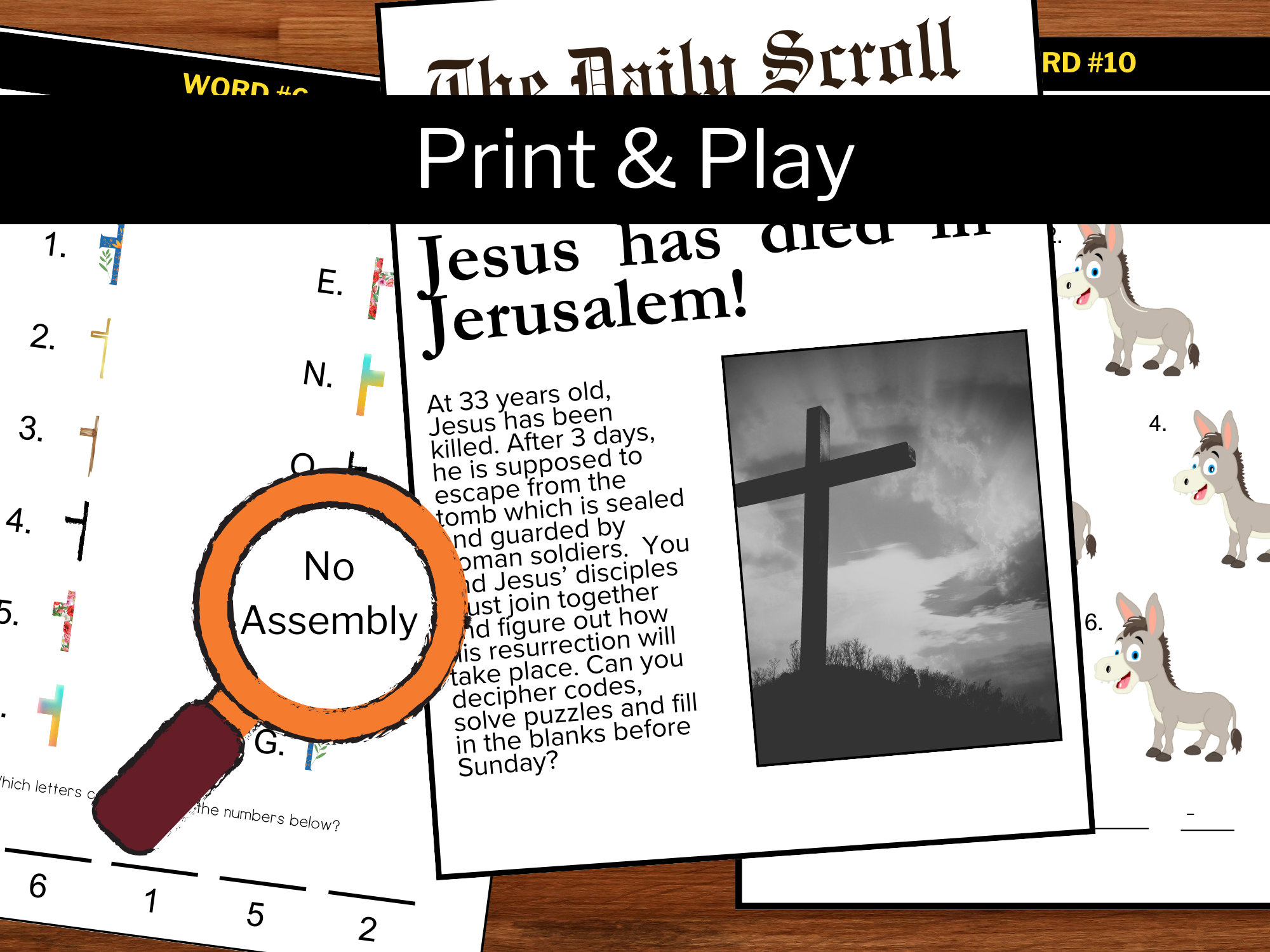 Resurrection Escape Room | Bible Easter Game for Kids (digital Download ...