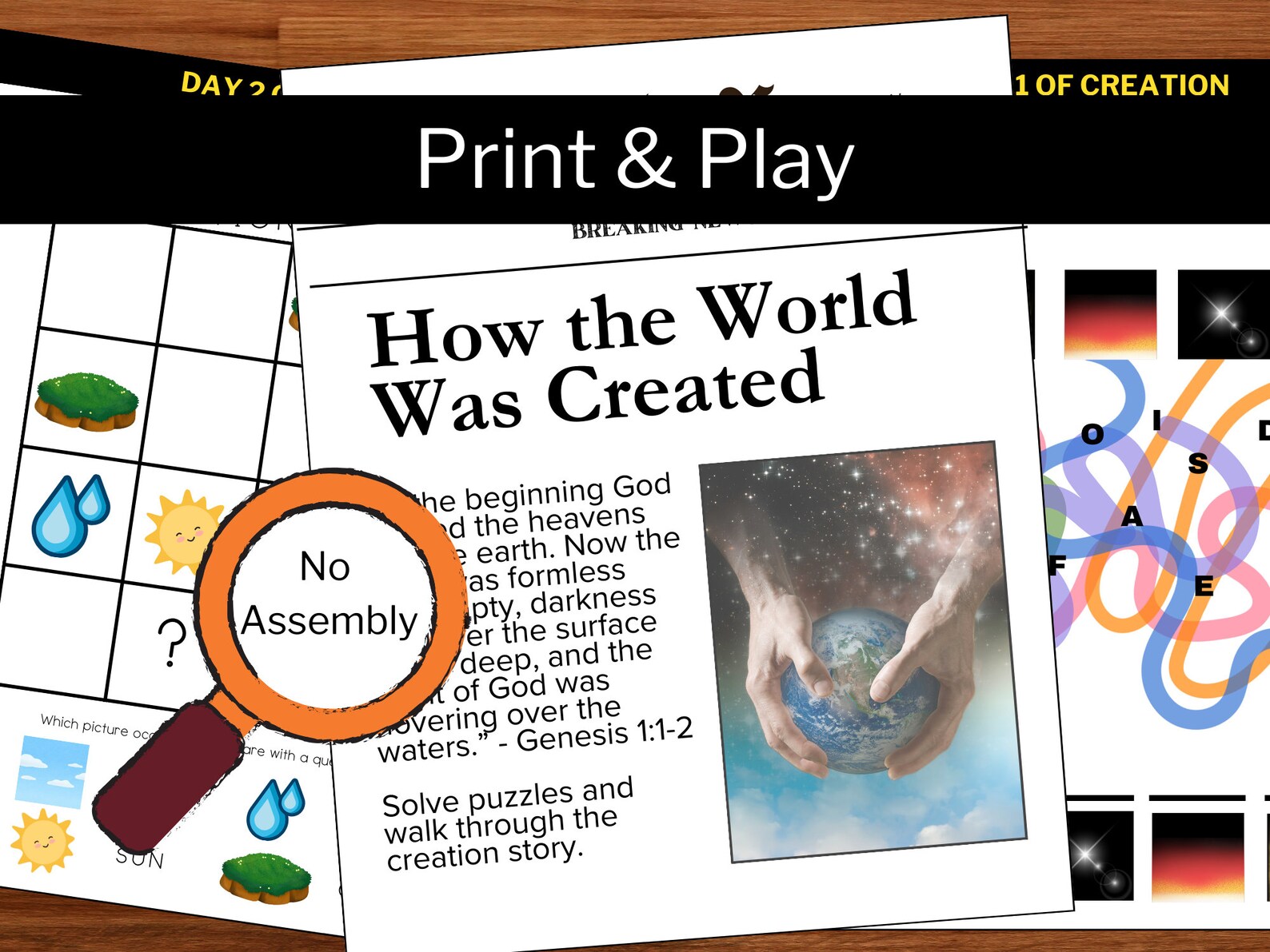 Creation Escape Room | Bible Escape Game | Christian Escape Room | God ...