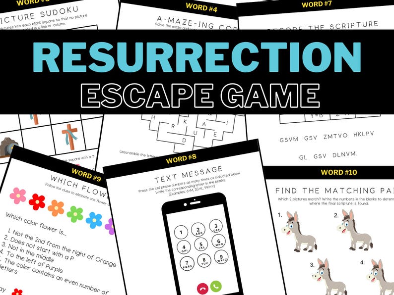 Resurrection Escape Room | Easter Escape Game | Bible Escape Room ...