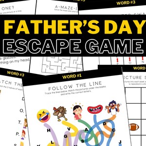 Father's Day Escape Room | Father's Day | Escape Game | Family Escape ...