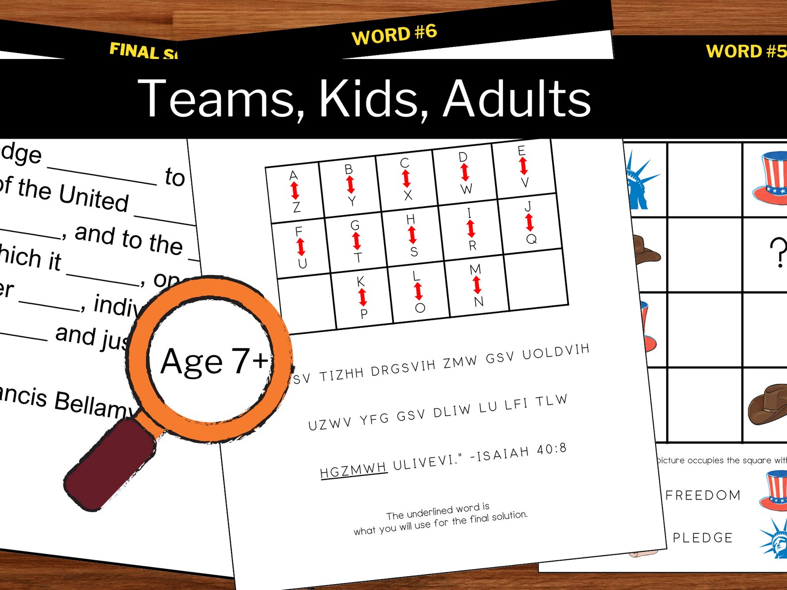 July 4th Escape Room | Bible Escape Game | Christian Escape Room | 4th ...