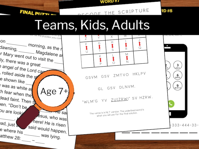 Resurrection Escape Room | Bible Easter Game for Kids (digital Download ...